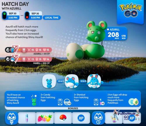 Azurill Hatch Day 2023 Event Guide - Pokemon-GO.Name