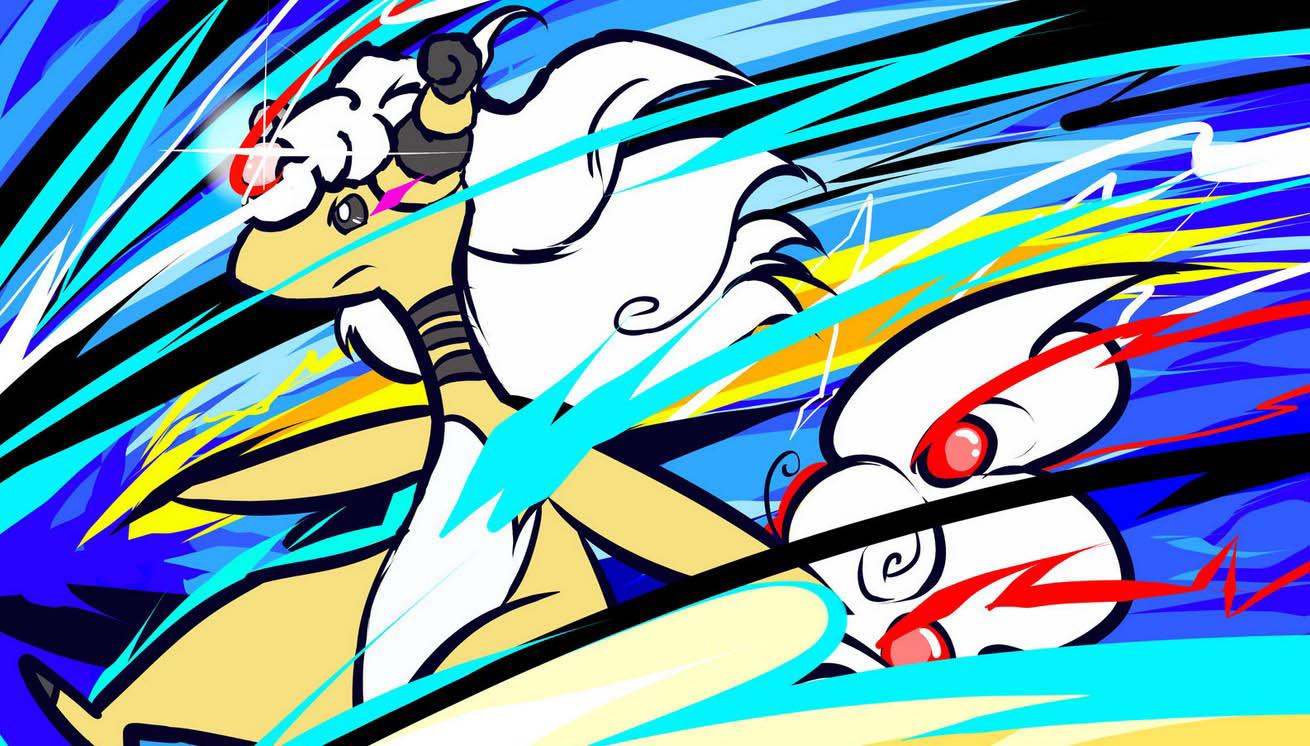 Mega Ampharos and Mega Manectric in Mega Raids - Pokémon GO.Name